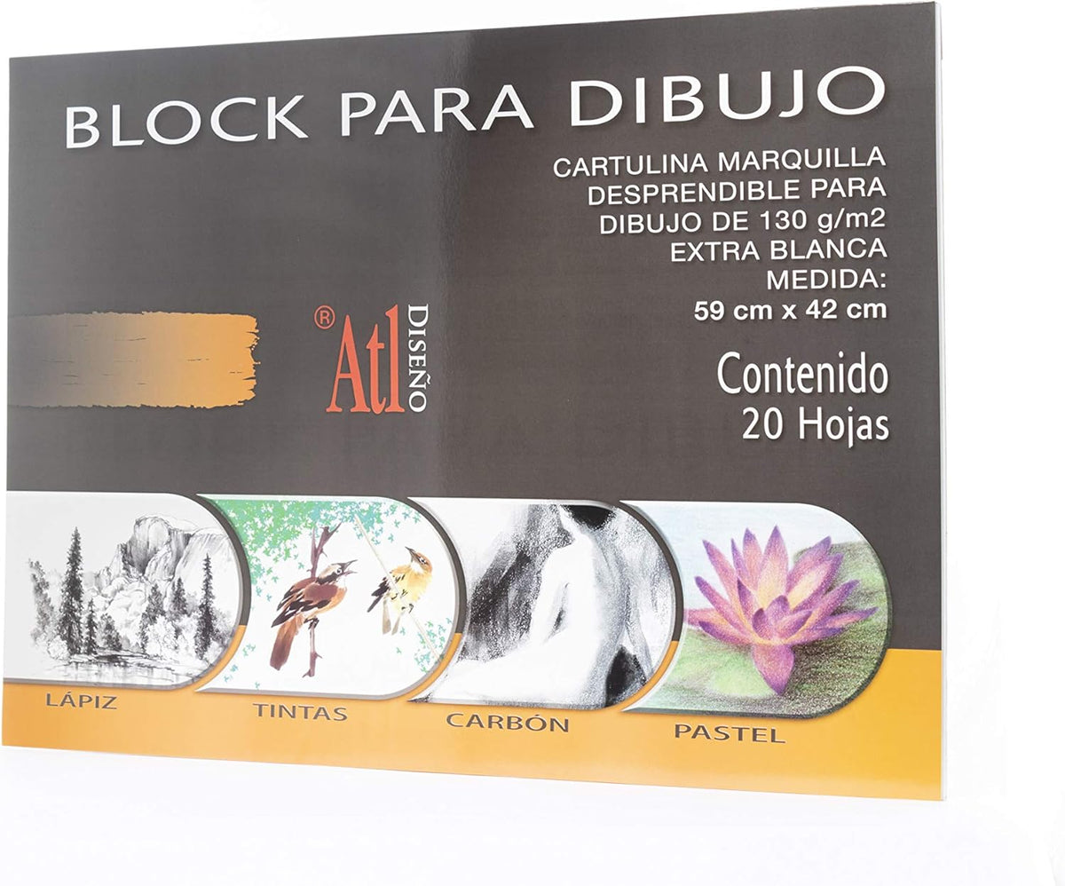 BLOCK PARA DIBUJO CARTULINA MARQUILLA 59X42CM C-20 HJS – EL ESCRITORIO ...