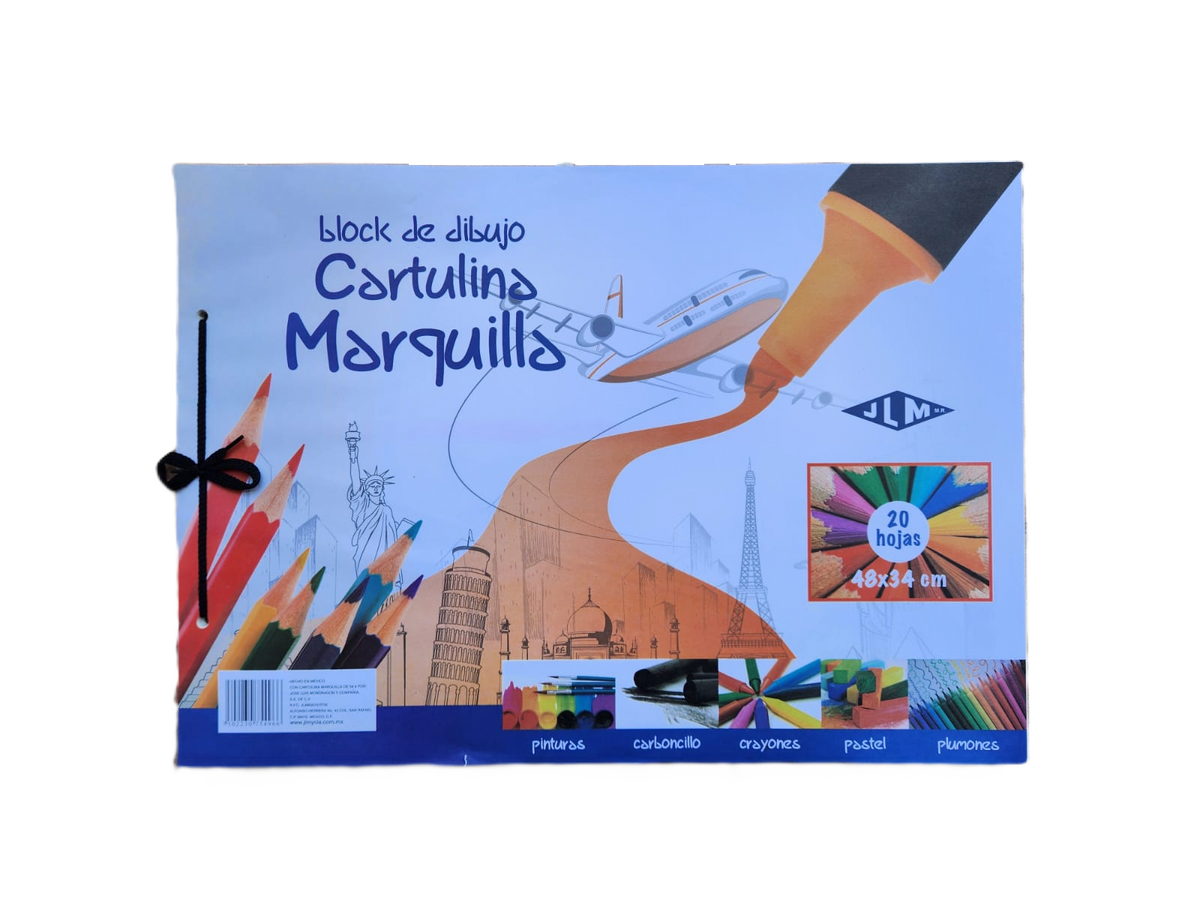 Block de dibujo cartulina marquilla JLM – EL ESCRITORIO MODERNO