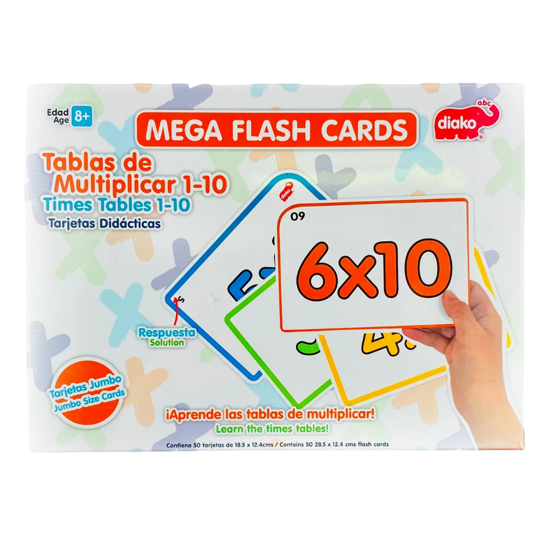 Tarjetas Didácticas Tablas De Multiplicar Mega Flash Cards Diako 42 Pi ...